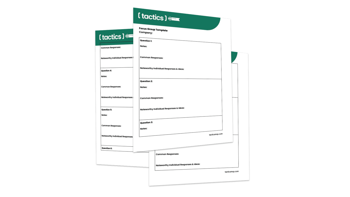 Focus Group Template